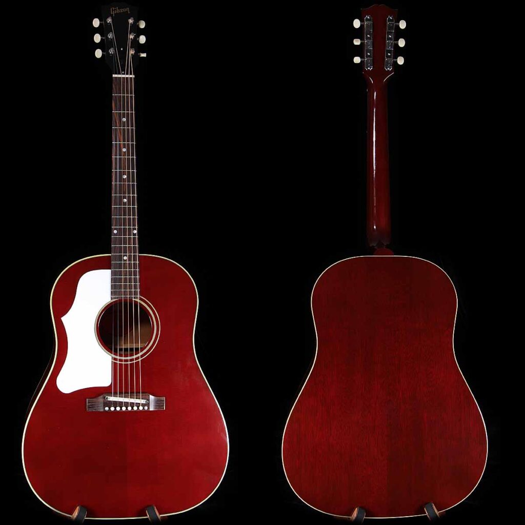 Lefthanded Gibson 60s J-45 wine red | Lefty Guitars Only